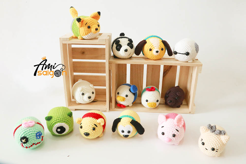 Free Piglet Tsum Tsum amigurumi pattern - Ami Saigon