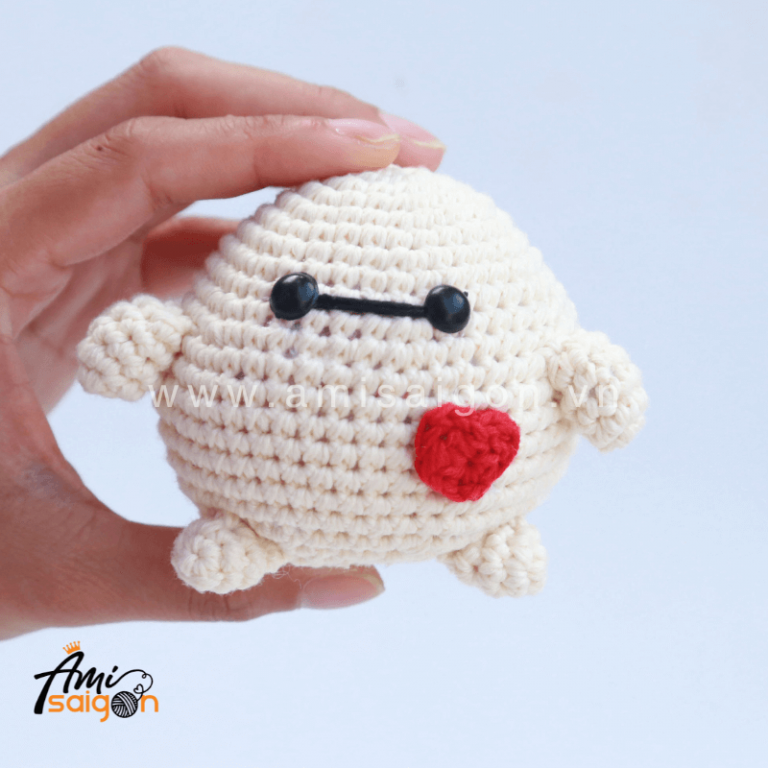 Meet Baymax your huggable crochet companion - Ami Saigon