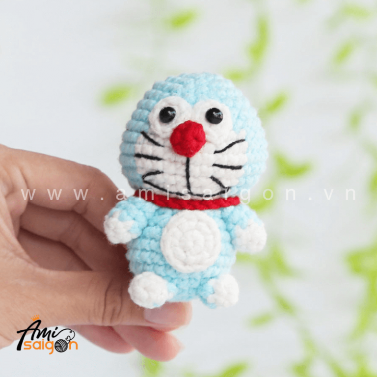 Free Doraemon amigurumi crochet pattern - Ami Saigon